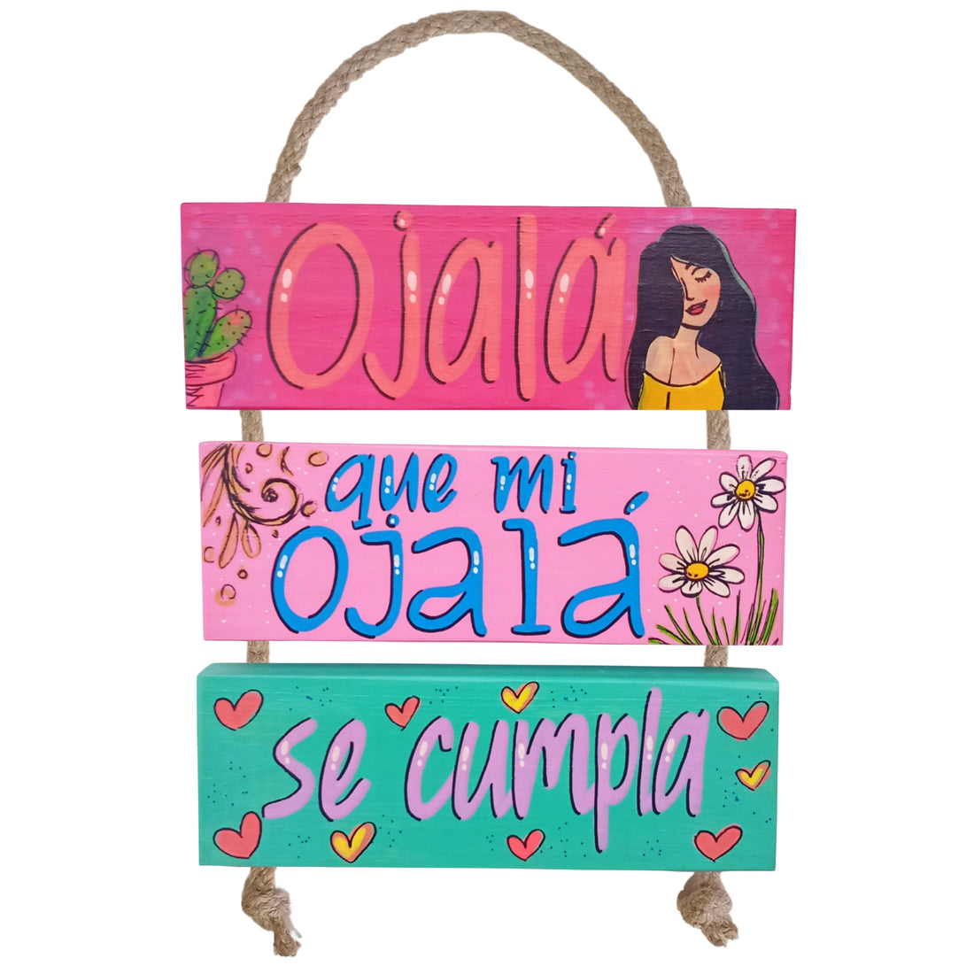 OJALÁ QUE MI OJALÁ SE CUMPLA - COLGANTE – Color & Vida